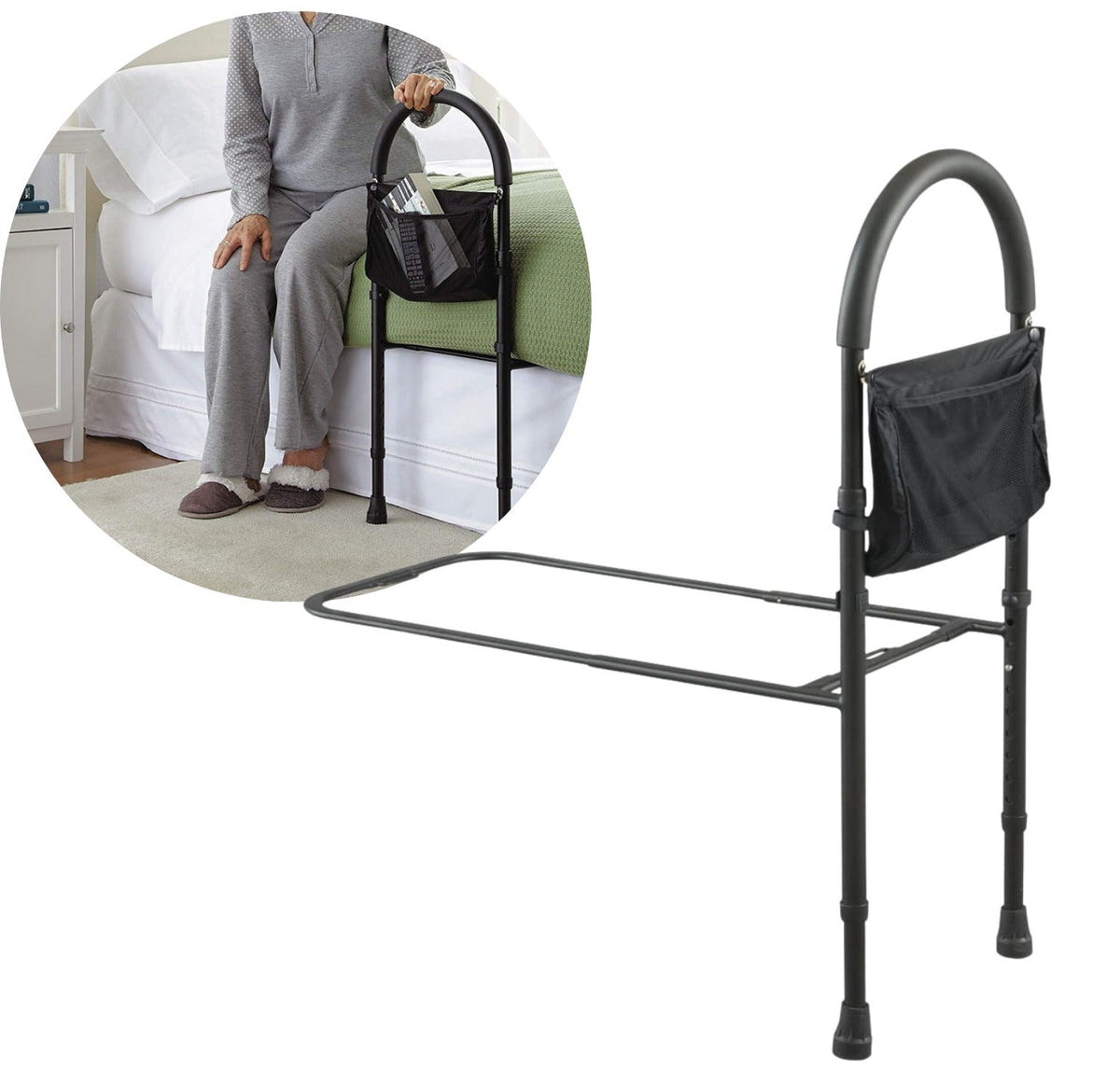 Handgreep voor Bed met Bekleding | Bedleuning — OrtoPrime.nl